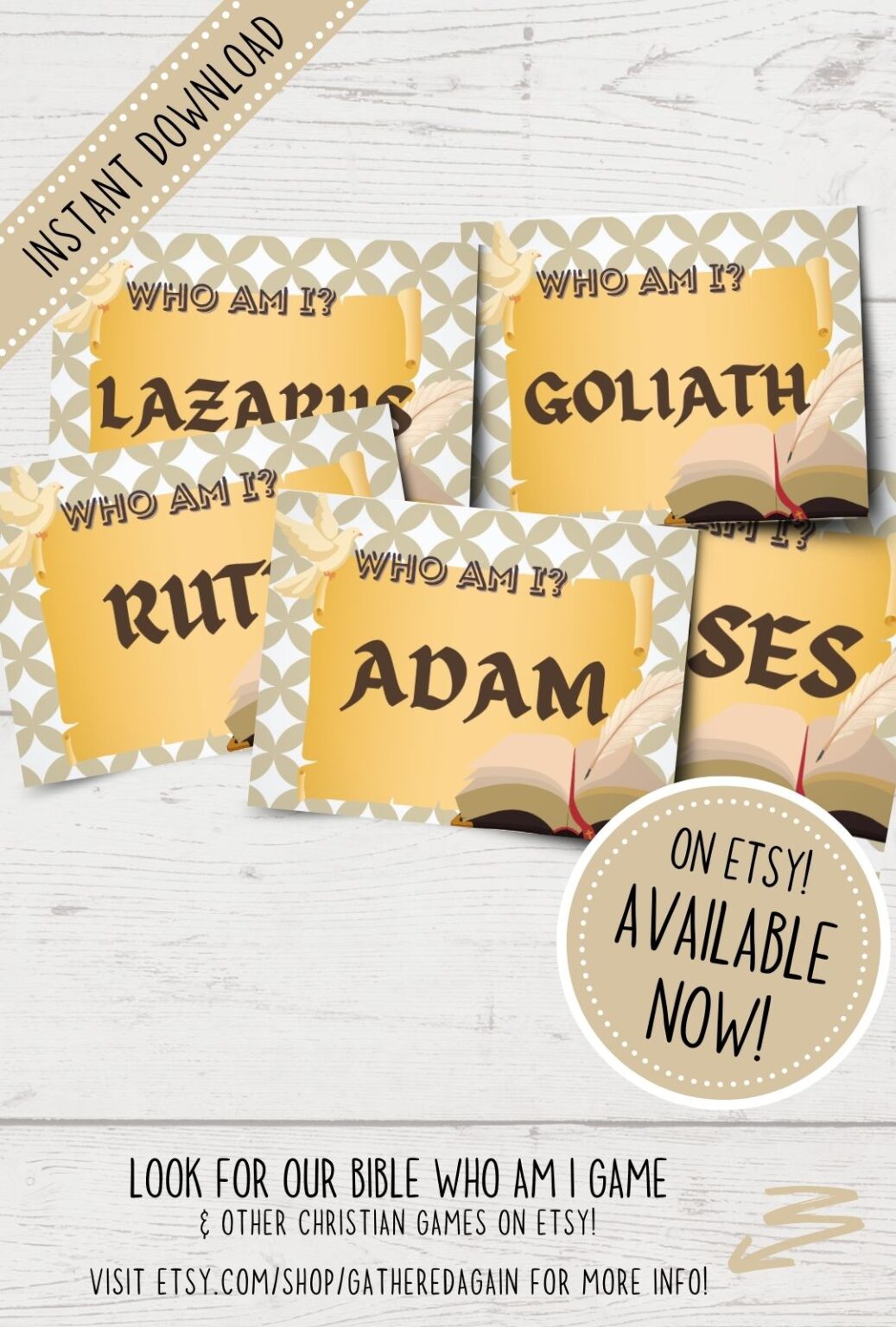 Bible Who Am I Game: Fun Bible Character Challenge